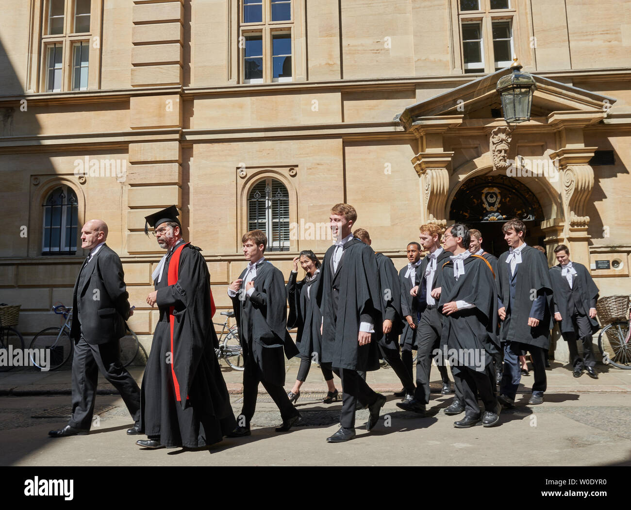 Graduation Ceremony Students Cambridge University High Resolution Stock ...