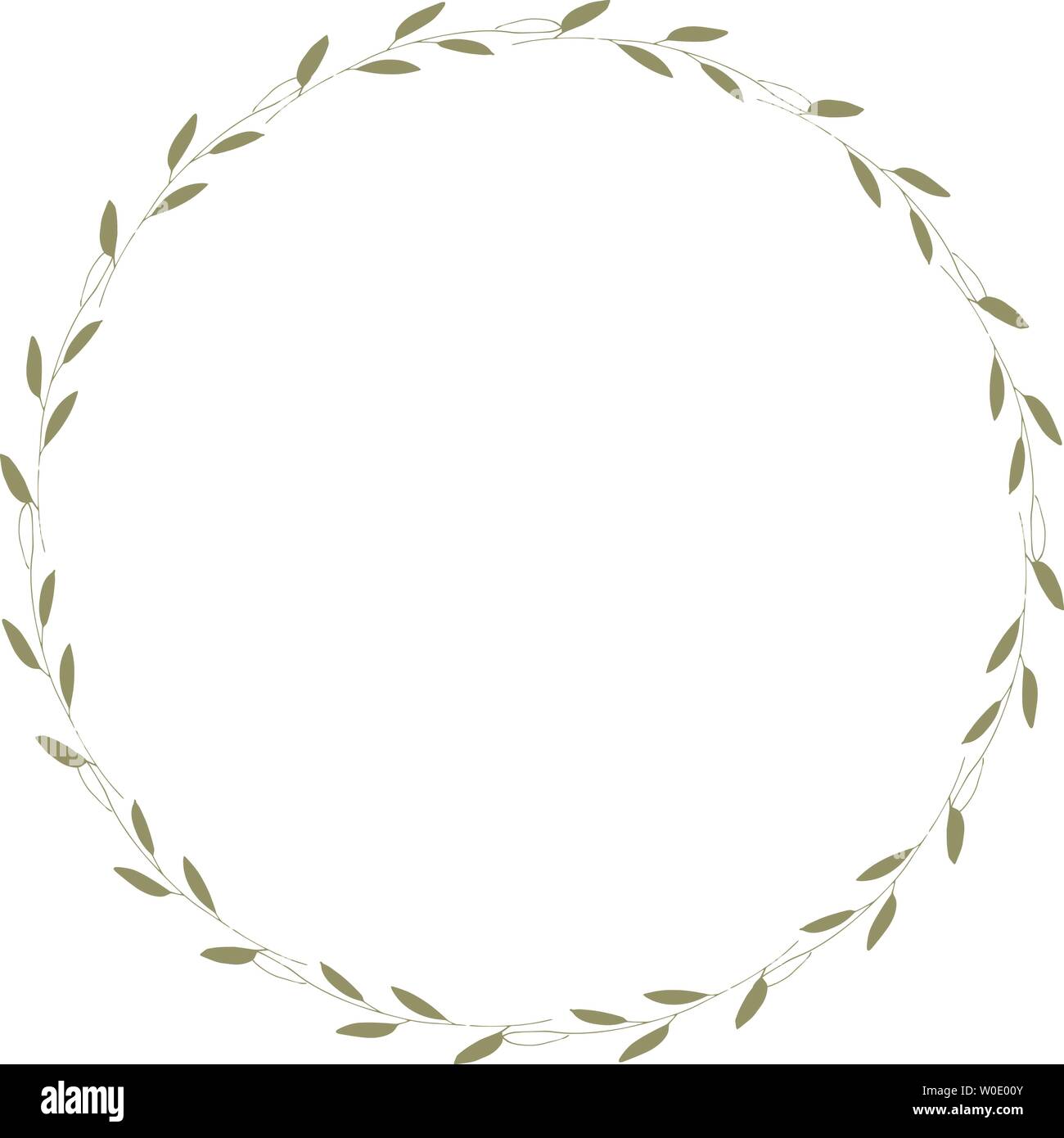 Floral Frame Round Png