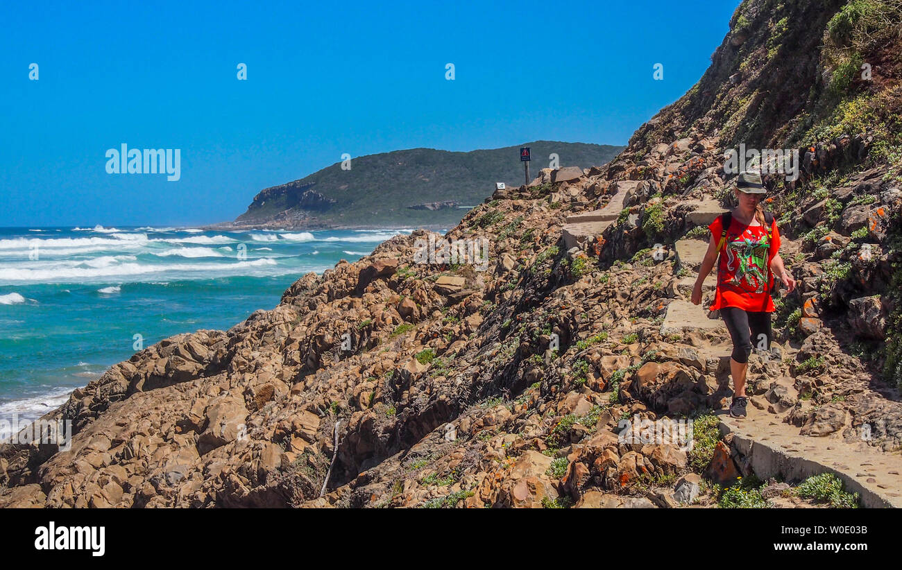 South Africa, Garden Route, trail by the Indian Ocean, Plettenberg ...