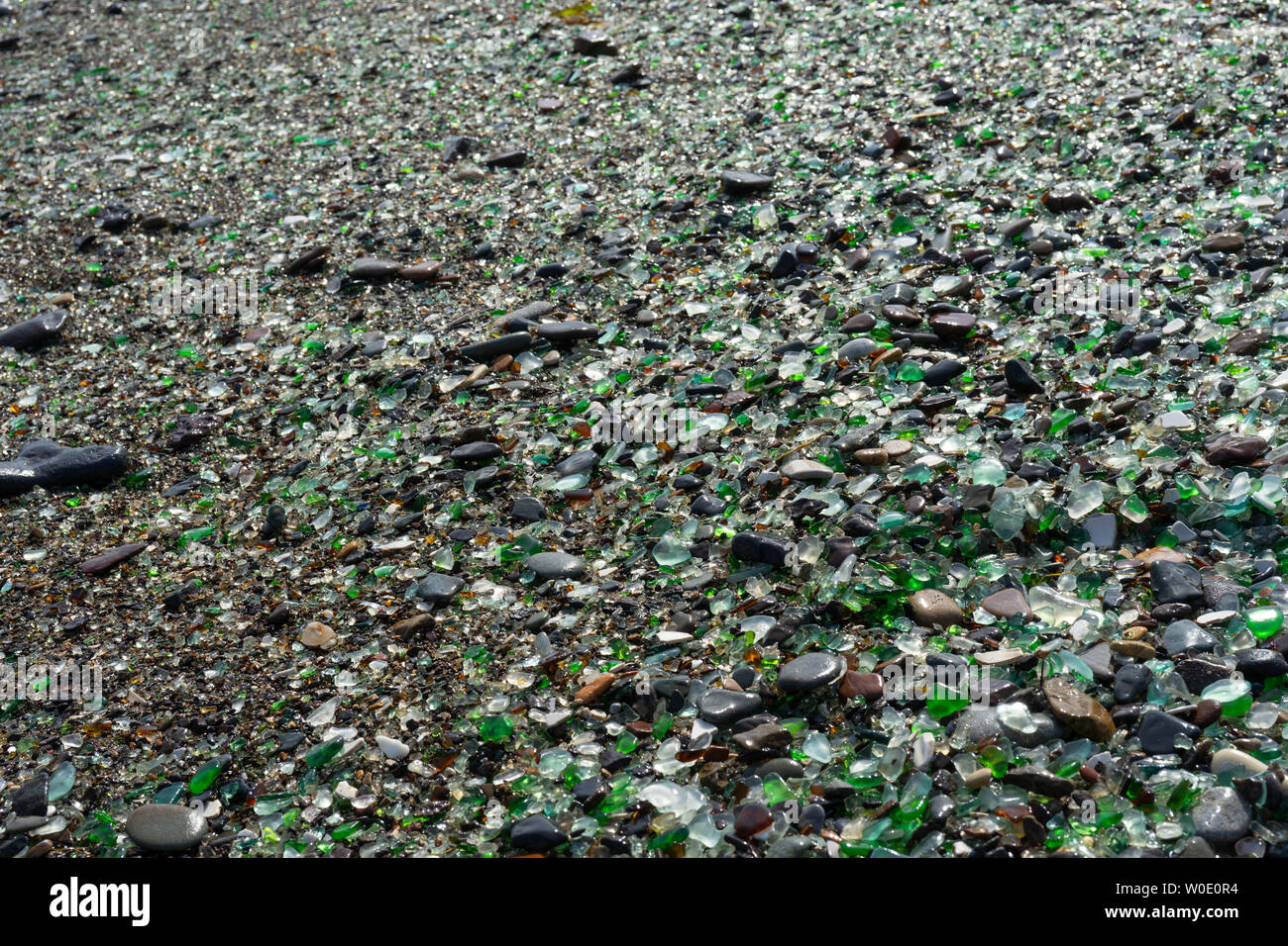 Natural background of sea glass Stock Photo - Alamy