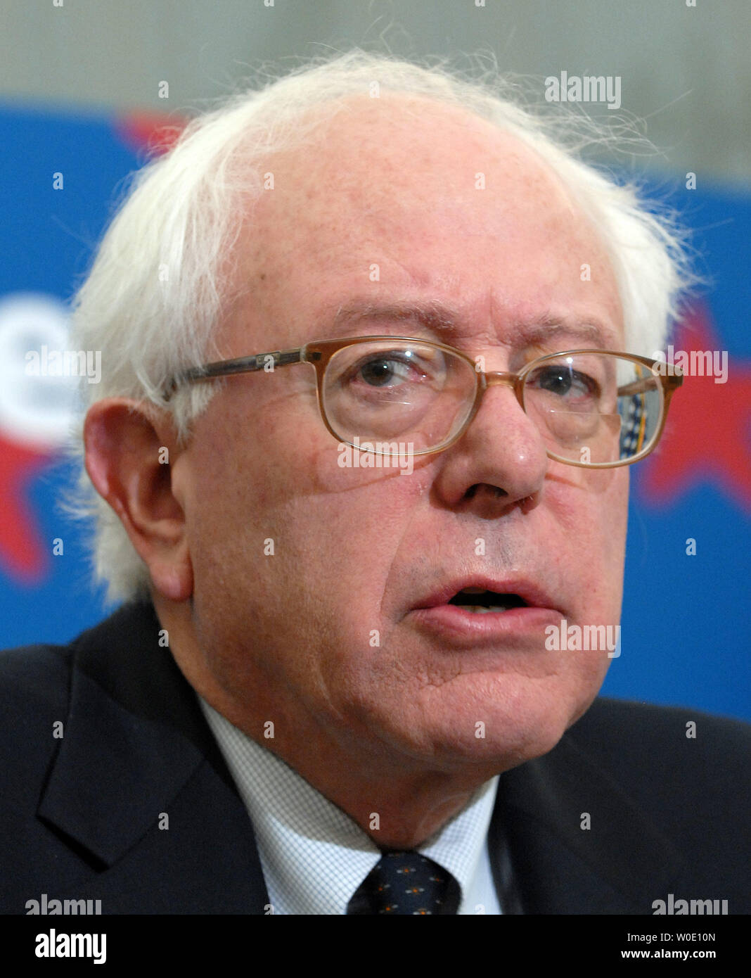 Sen. Bernie Sanders, I-VT, speaks during a news conference calling on ...