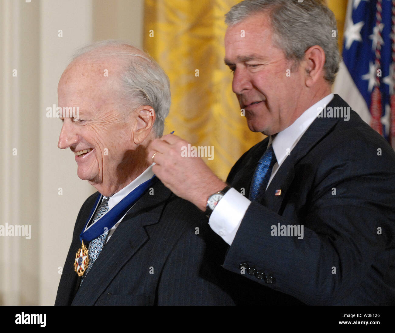U.S. President George W. Bush awards the Presidential Medal of Freedom ...