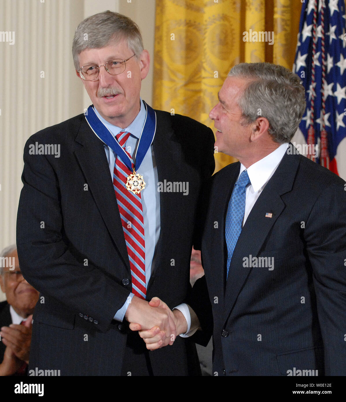 U.S. President George W. Bush awards the Presidential Medal of Freedom ...