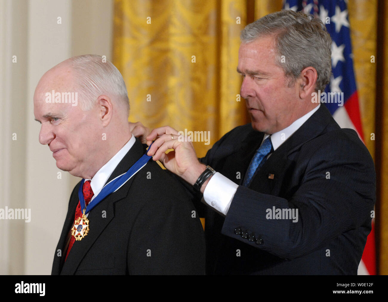 U.S. President George W. Bush awards the Presidential Medal of Freedom ...