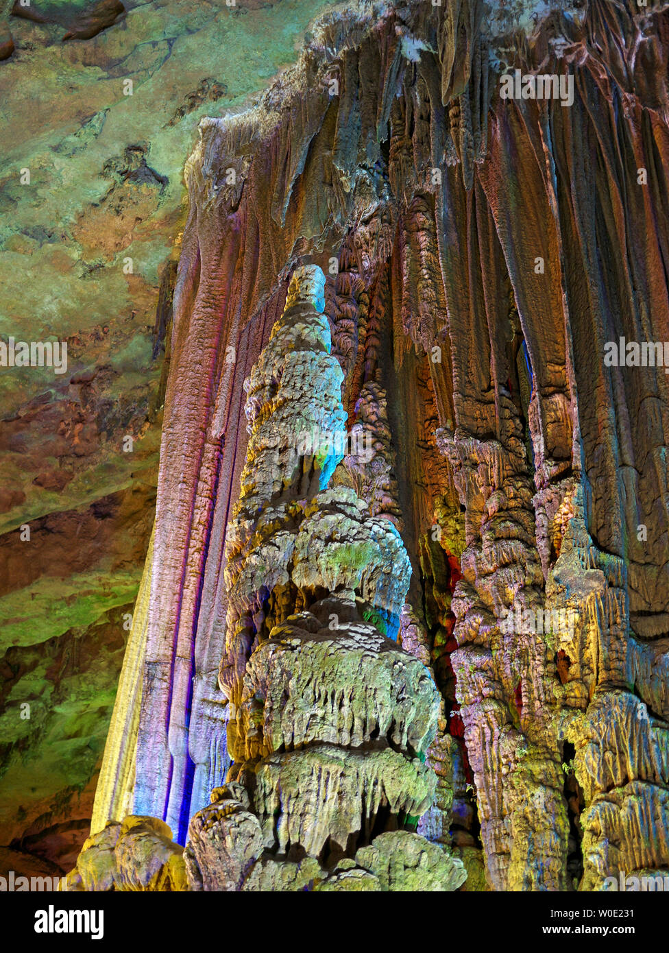 Landscape of Yinzi rock karst cave in Guilin Stock Photo - Alamy