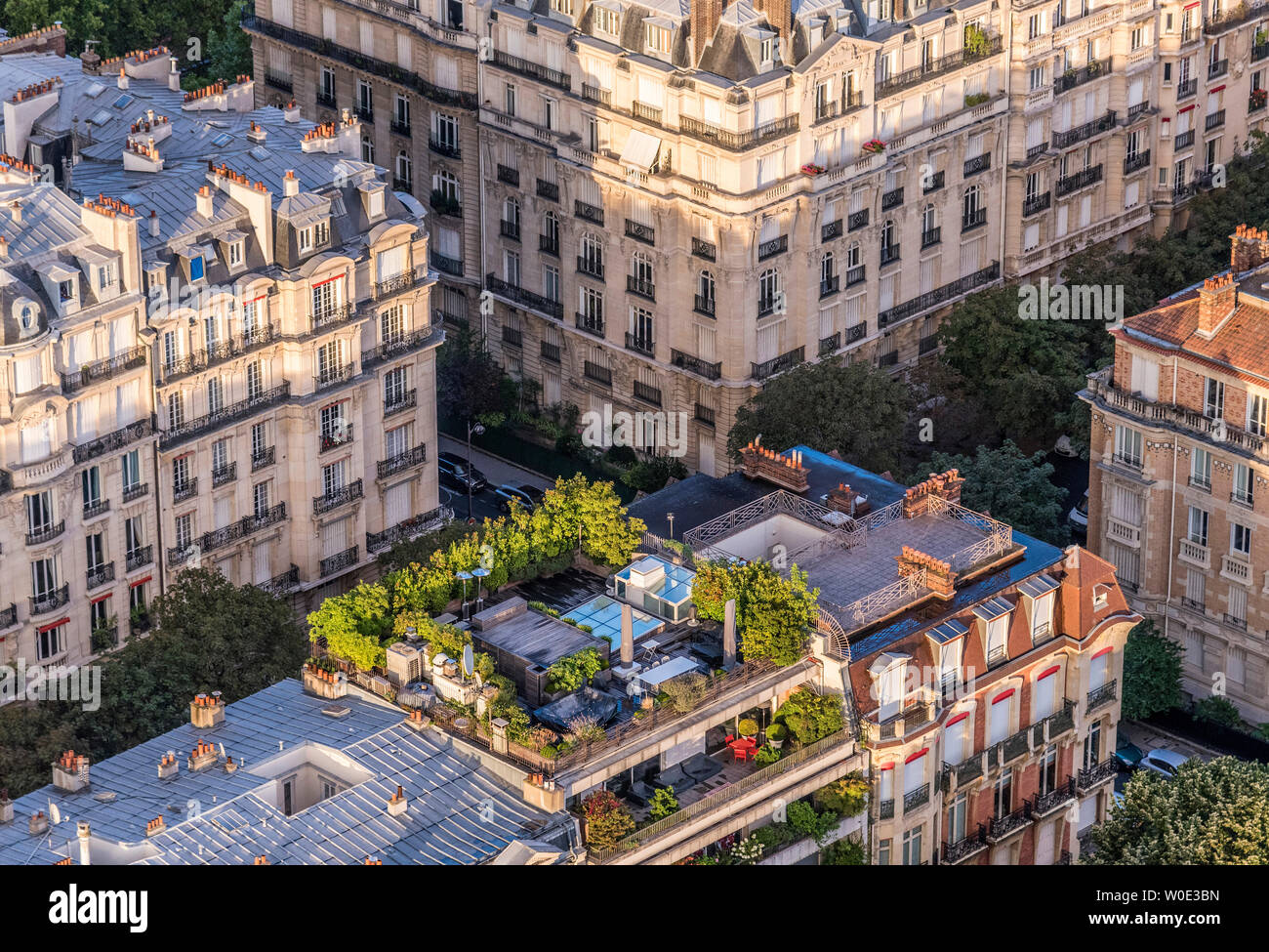 France, 7th arrondissement of Paris, view from the Eiffel Tower ...