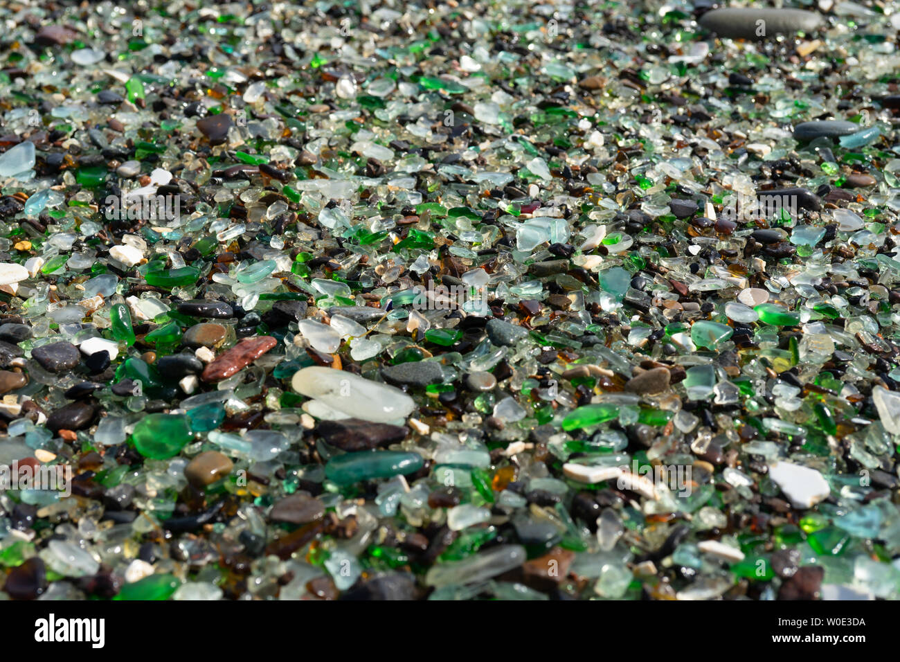 Natural background of sea glass Stock Photo - Alamy