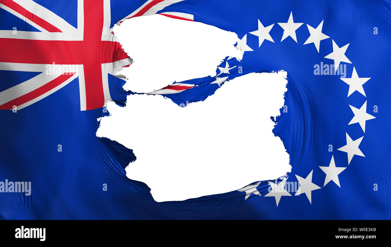 Cook islands 3d flag hi-res stock photography and images - Alamy