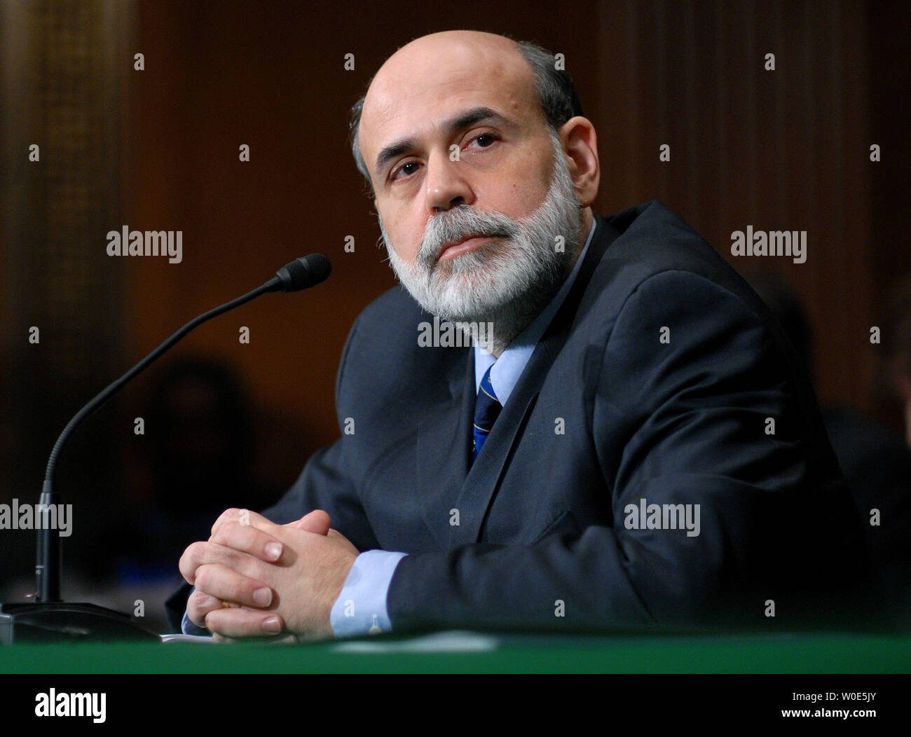 Federal Reserve Board Chairman Ben Bernanke testifies before a Senate ...