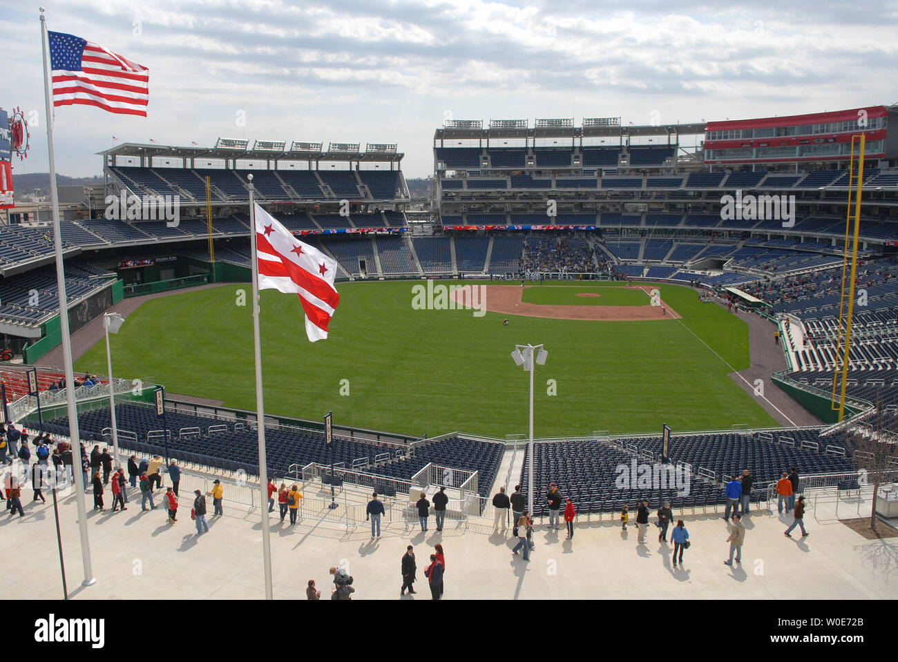 The Washington Nationals nearly completed new stadium, Nationals Park ...
