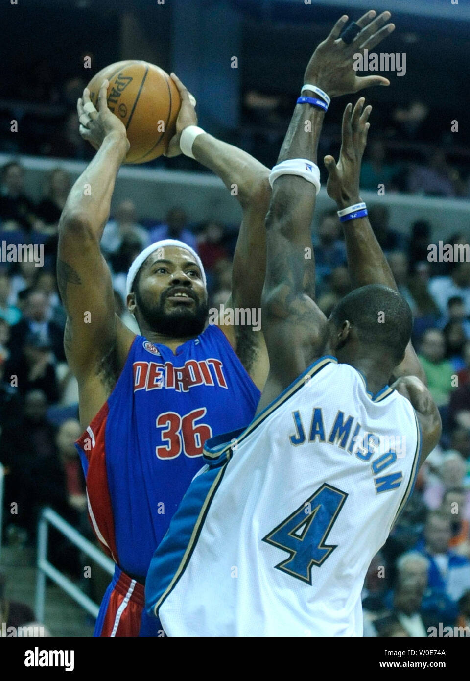 Detroit pistons center rasheed wallace hi-res stock photography and ...