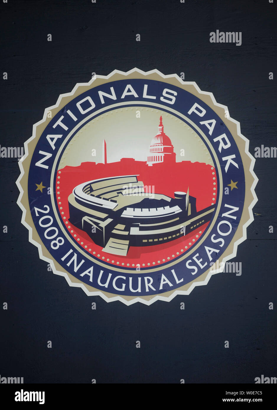 The Washington Nationals inaugural season logo is seen at the newly ...