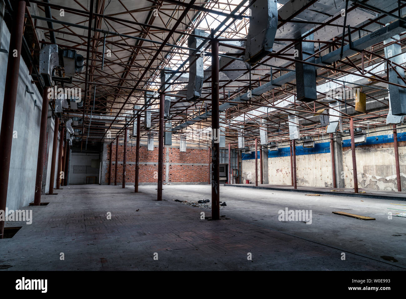 Ruins buildings, terrifying dark scenes Stock Photo - Alamy