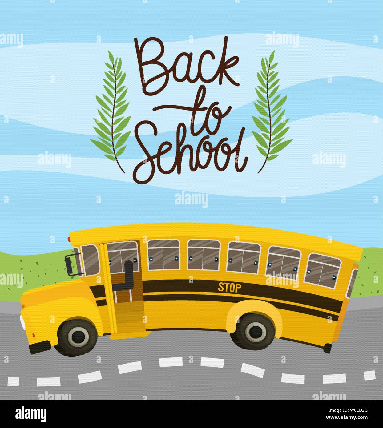 Scenic transport scene Stock Vector Images - Alamy