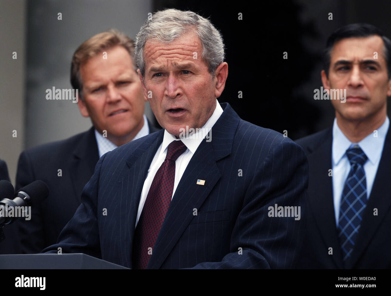 U.S. President George W. Bush speaks before signing H.R. 6304, the ...