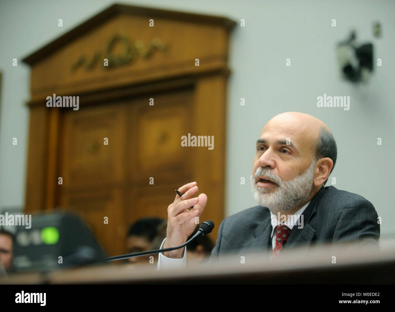 Federal Reserve Board Chairman Ben Bernanke testifies before a House ...