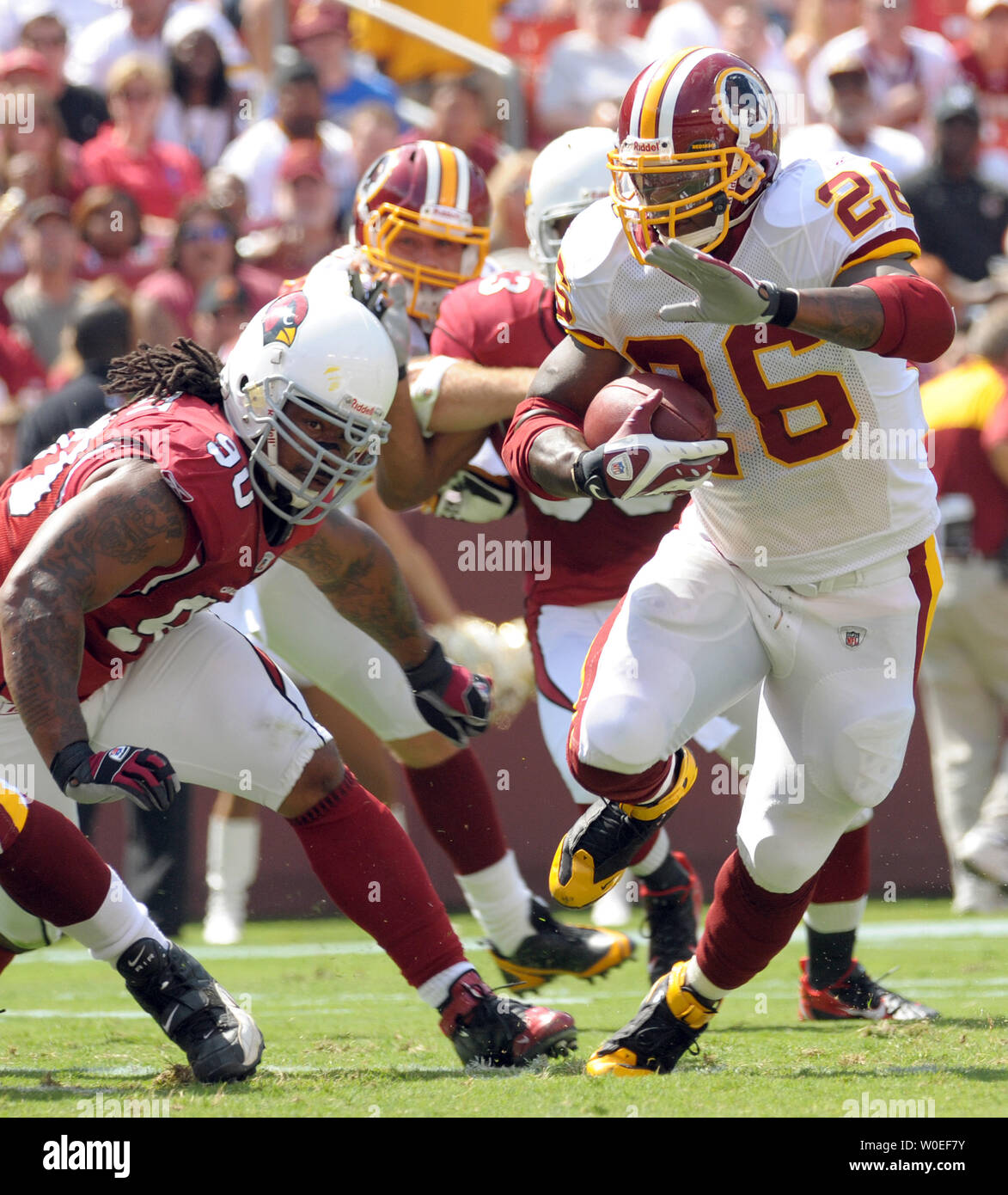 Washington Redskins running back Clinton Portis scores a three yard ...