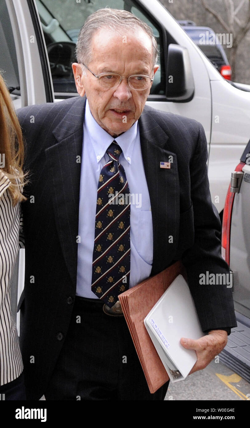Sen. Ted Stevens (R-AK) arrives at the U.S. District Court in ...