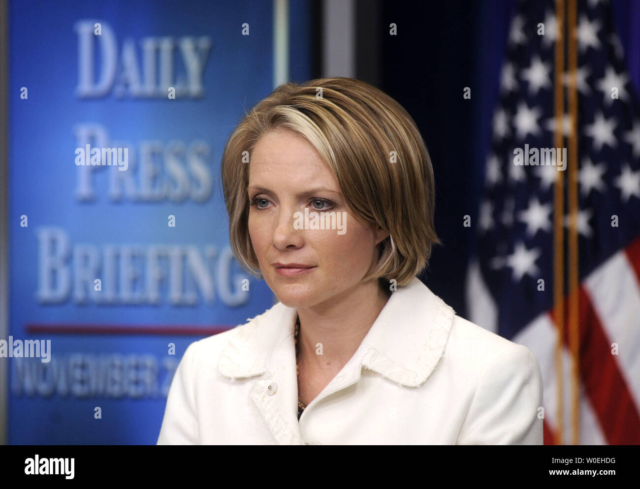 White House Press Secretary Dana Perino delivers the daily press ...