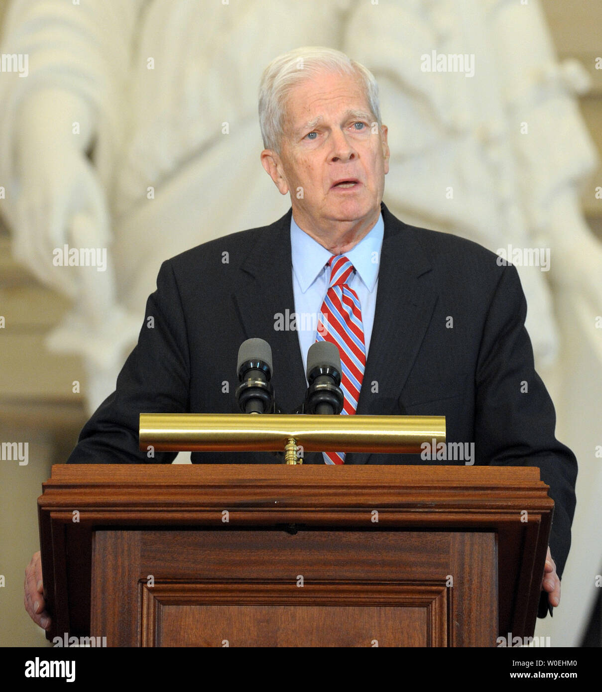 James H. Billington, librarian of Congress, speaks during the opening ...
