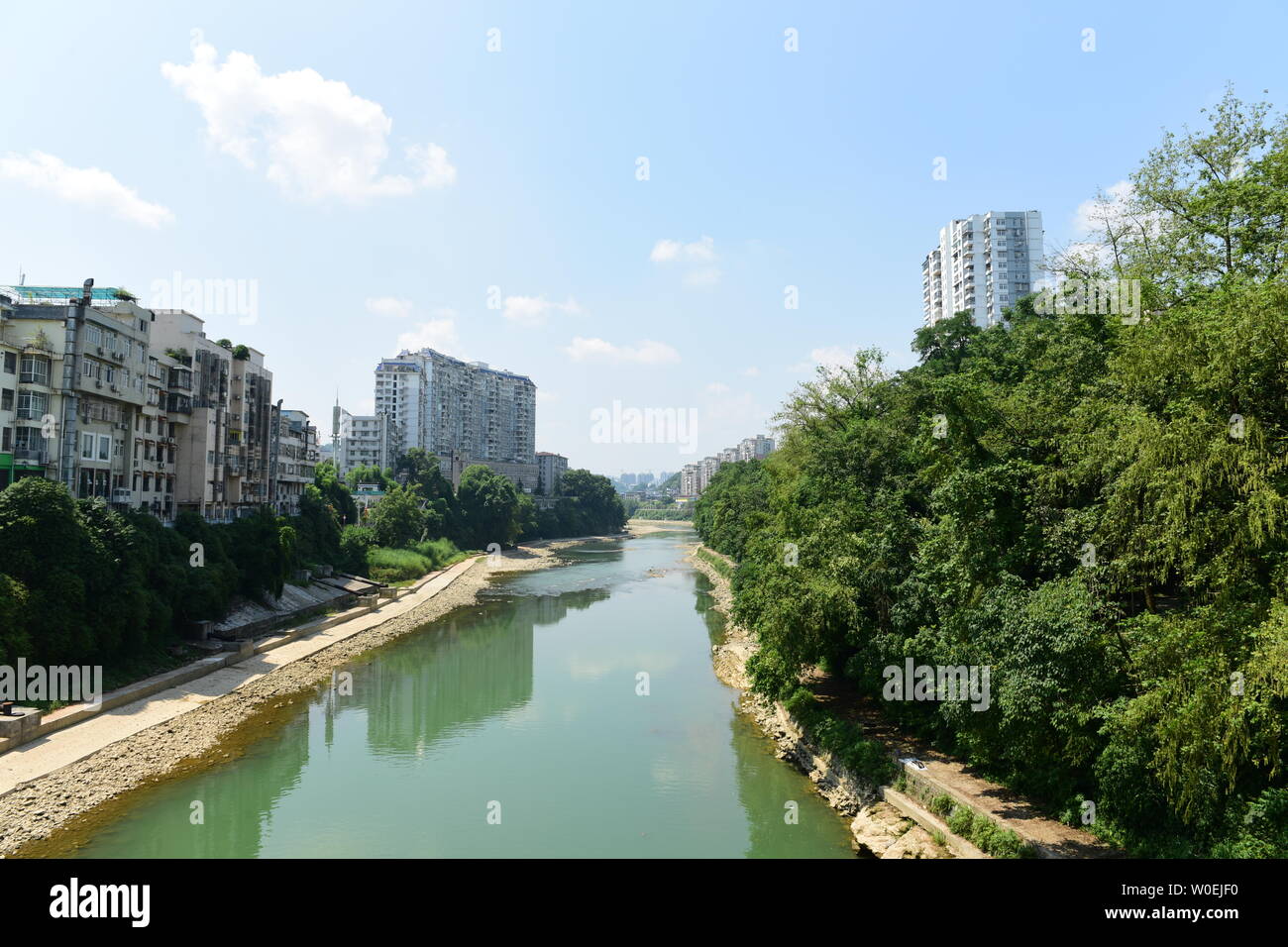 Scenery of the Qingjiang River Stock Photo - Alamy