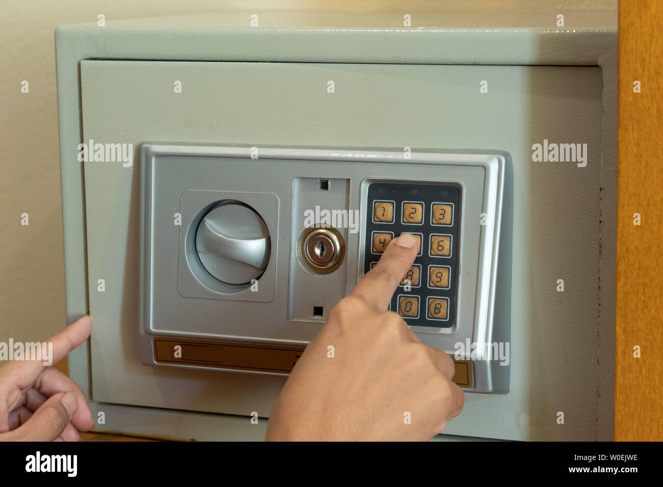 Password entry safe device hi-res stock photography and images - Alamy
