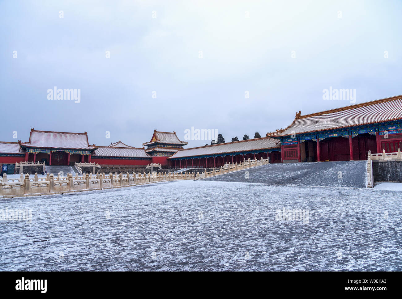 Forbidden City in Spring Snow 2019 in Beijing, China Stock Photo - Alamy