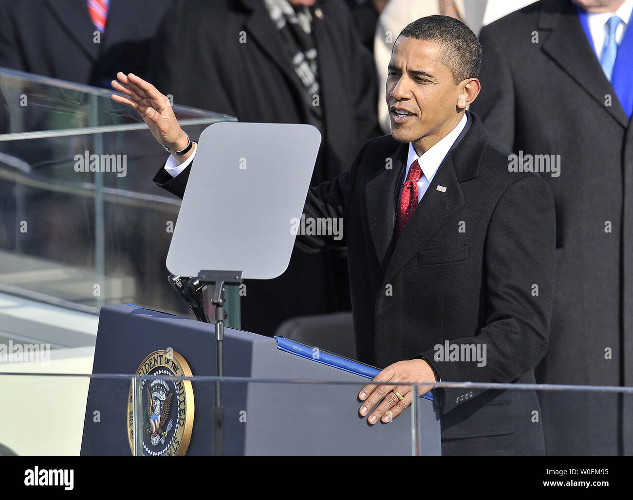 President Barack Obama delivers his inaugural address after being sworn ...