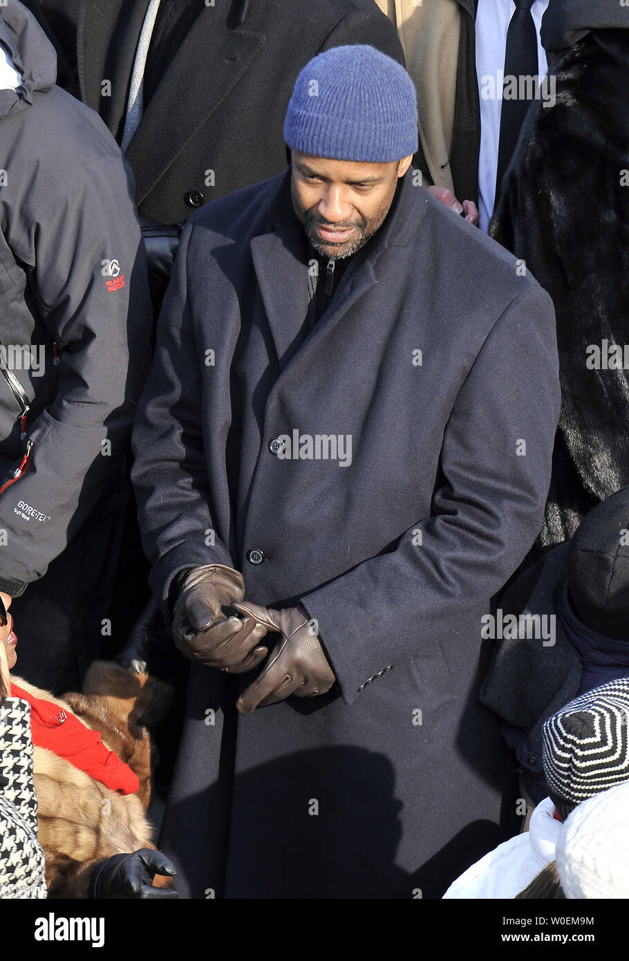 Actor Denzel Washington attends Barack Obama's Presidential ...