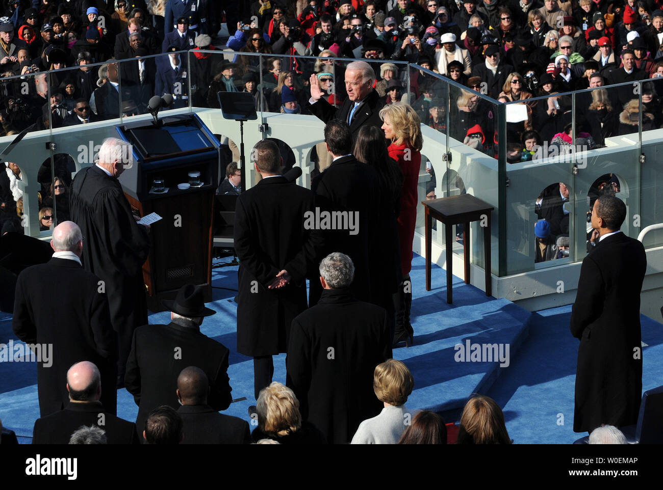 Joe Biden is sworn in as Vice President of the United States of America ...