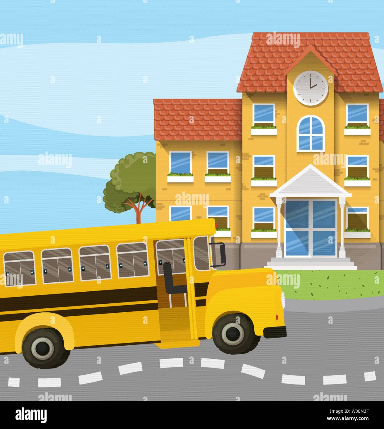 College campus transportation Stock Vector Images - Alamy