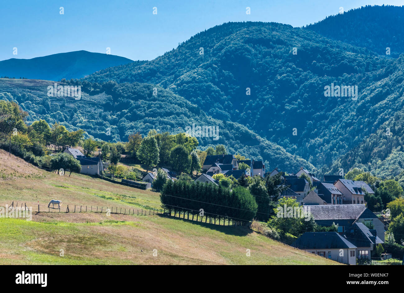 France Hautes Pyrenees Arreau Village High Resolution Stock Photography ...