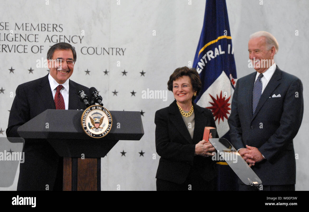 Leon Panetta speaks after he was sworn-in as the director of the ...