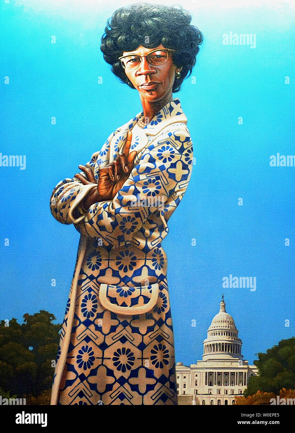 The portrait of the first black woman Member of Congress, Shirley ...