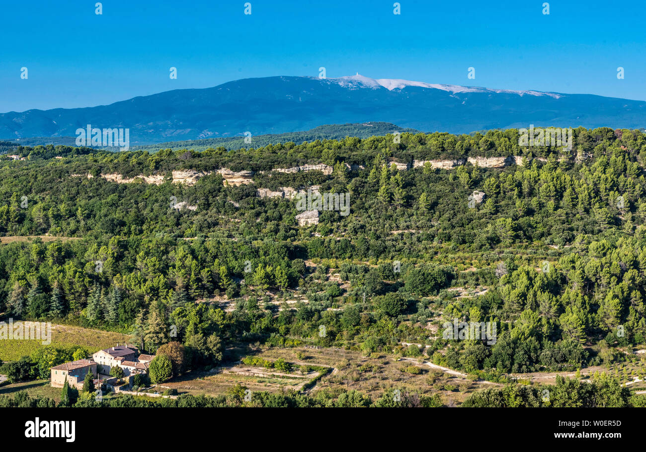 France, Vaucluse, the Mont Ventoux seen from Vénasque (Most Beautiful ...
