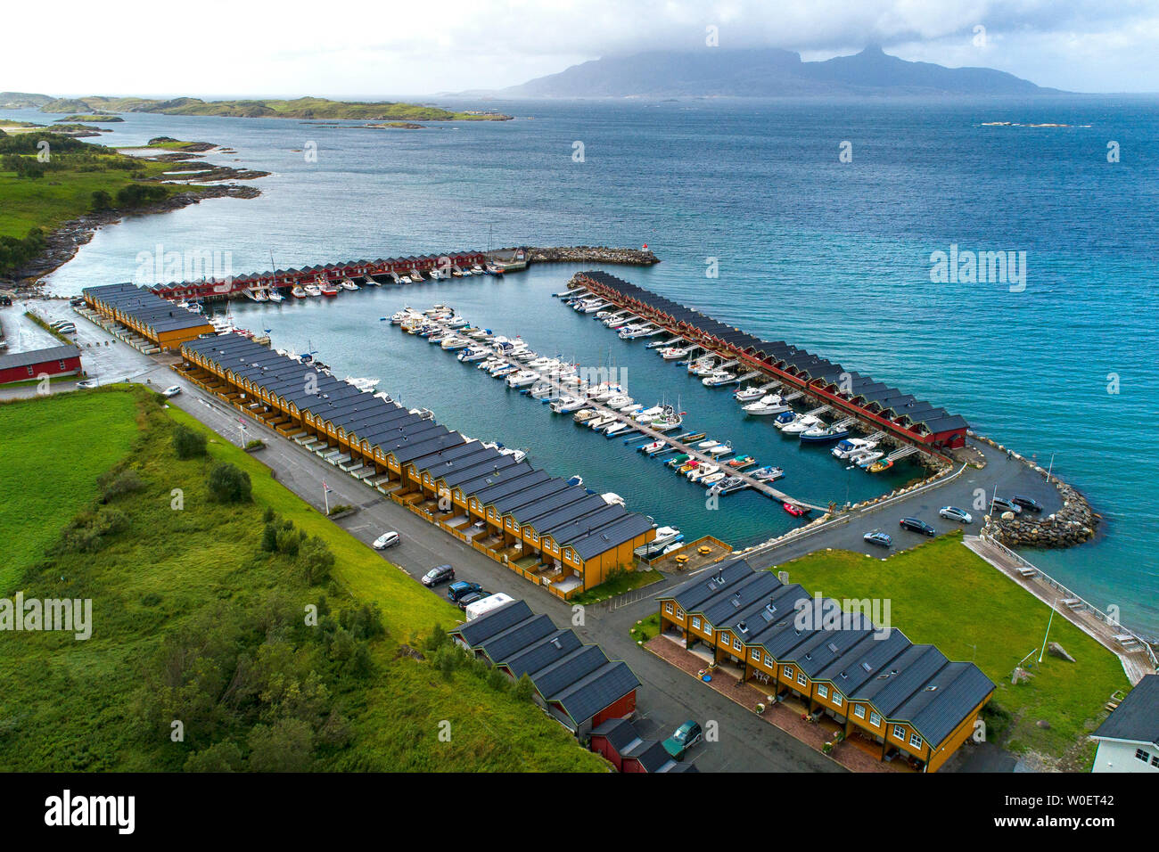 Europe, Norway, Nordland, Bodo. Harbour. Kløkstad Fritidshavn Stock ...