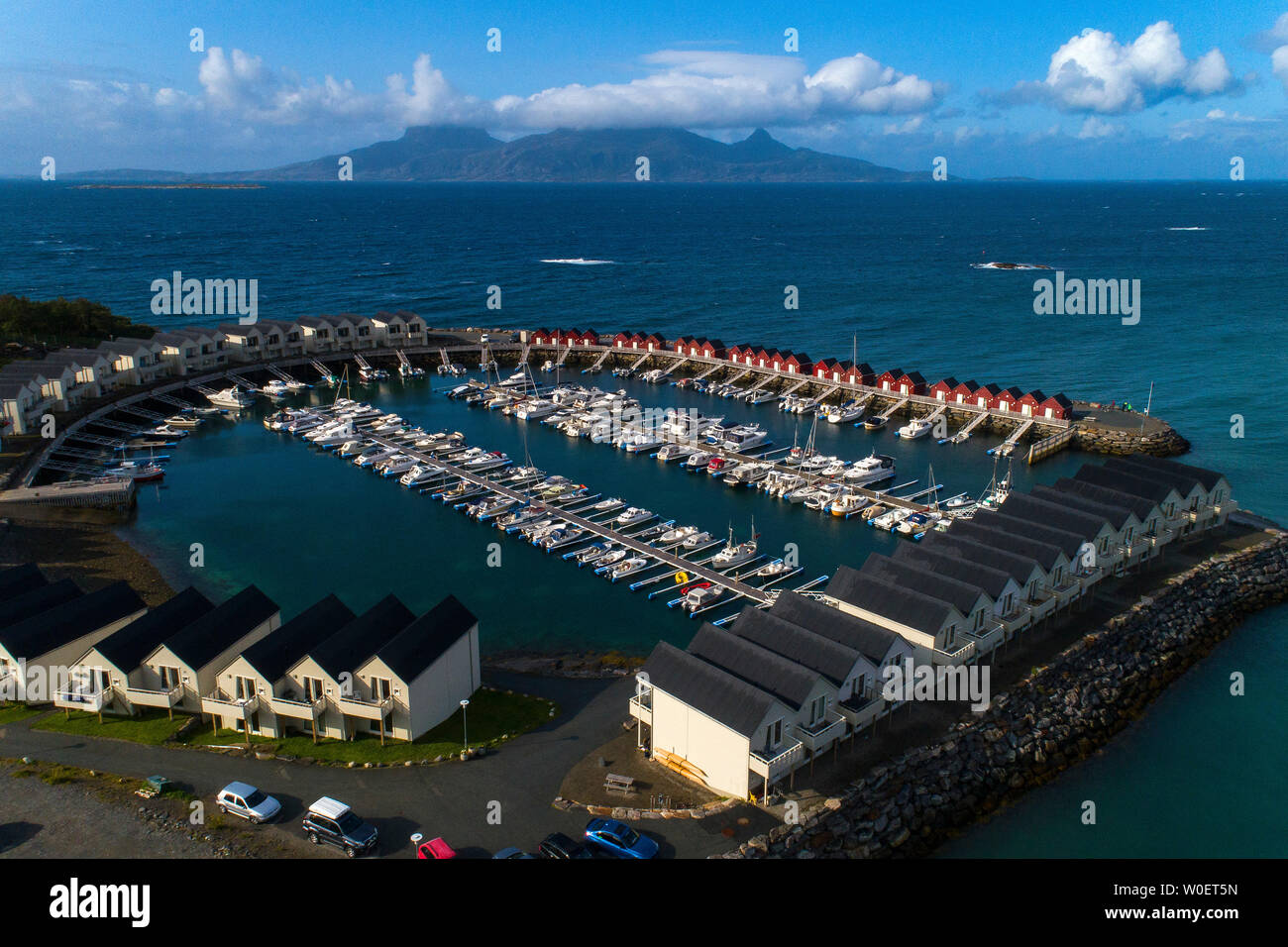 Europe, Norway, Nordland, Bodo. Harbour. Storvolen. Nedre Åselivatnet ...