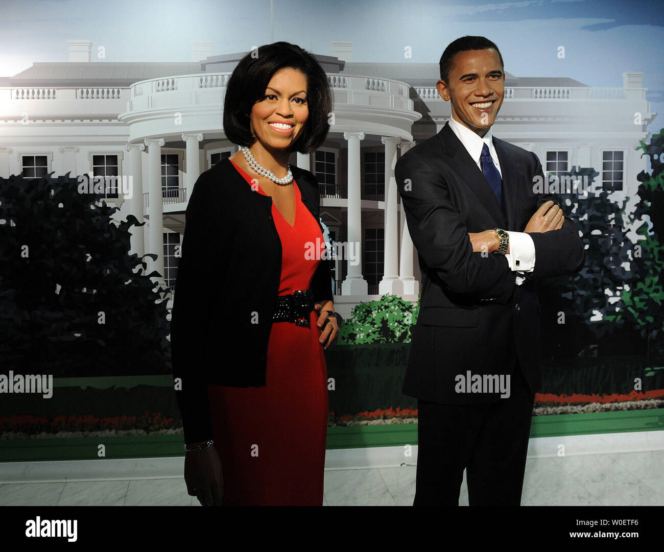 Michelle obama wax figure hi-res stock photography and images - Alamy