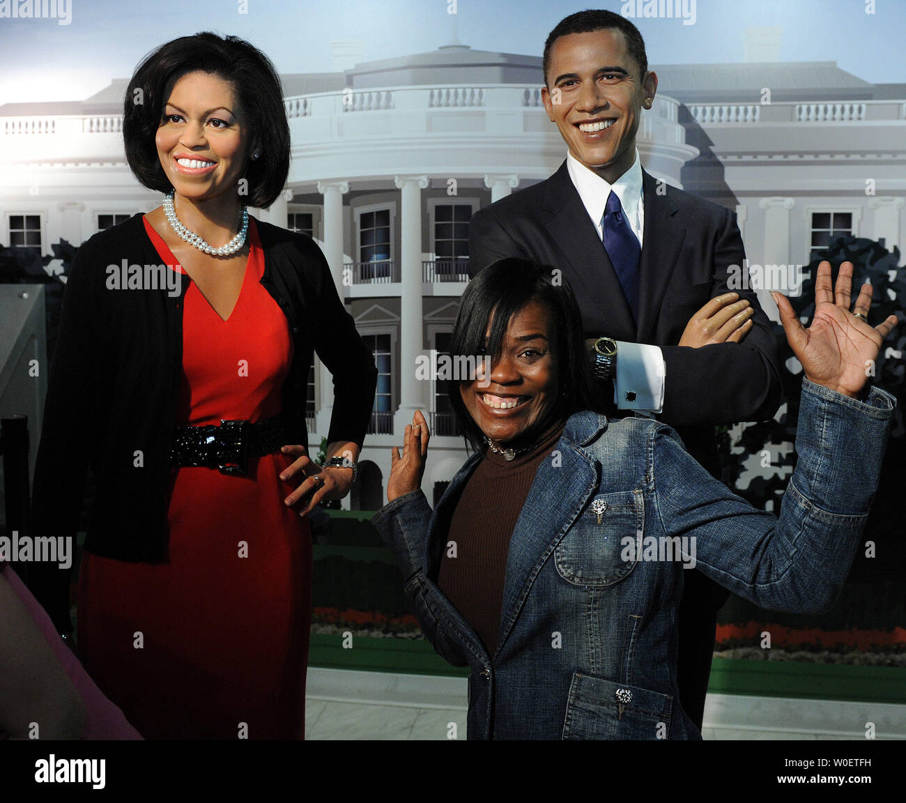 Michelle obama wax figure hi-res stock photography and images - Alamy
