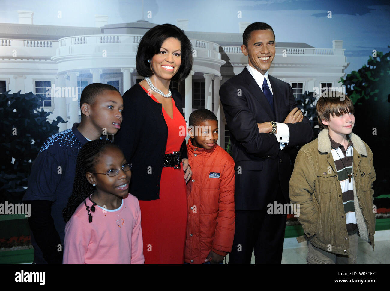 Michelle obama wax figure hi-res stock photography and images - Alamy
