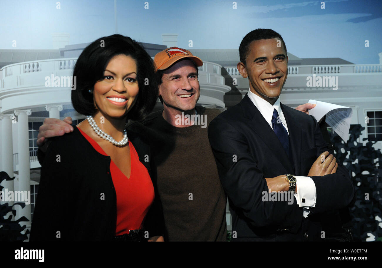 Michelle obama wax figure hi-res stock photography and images - Alamy