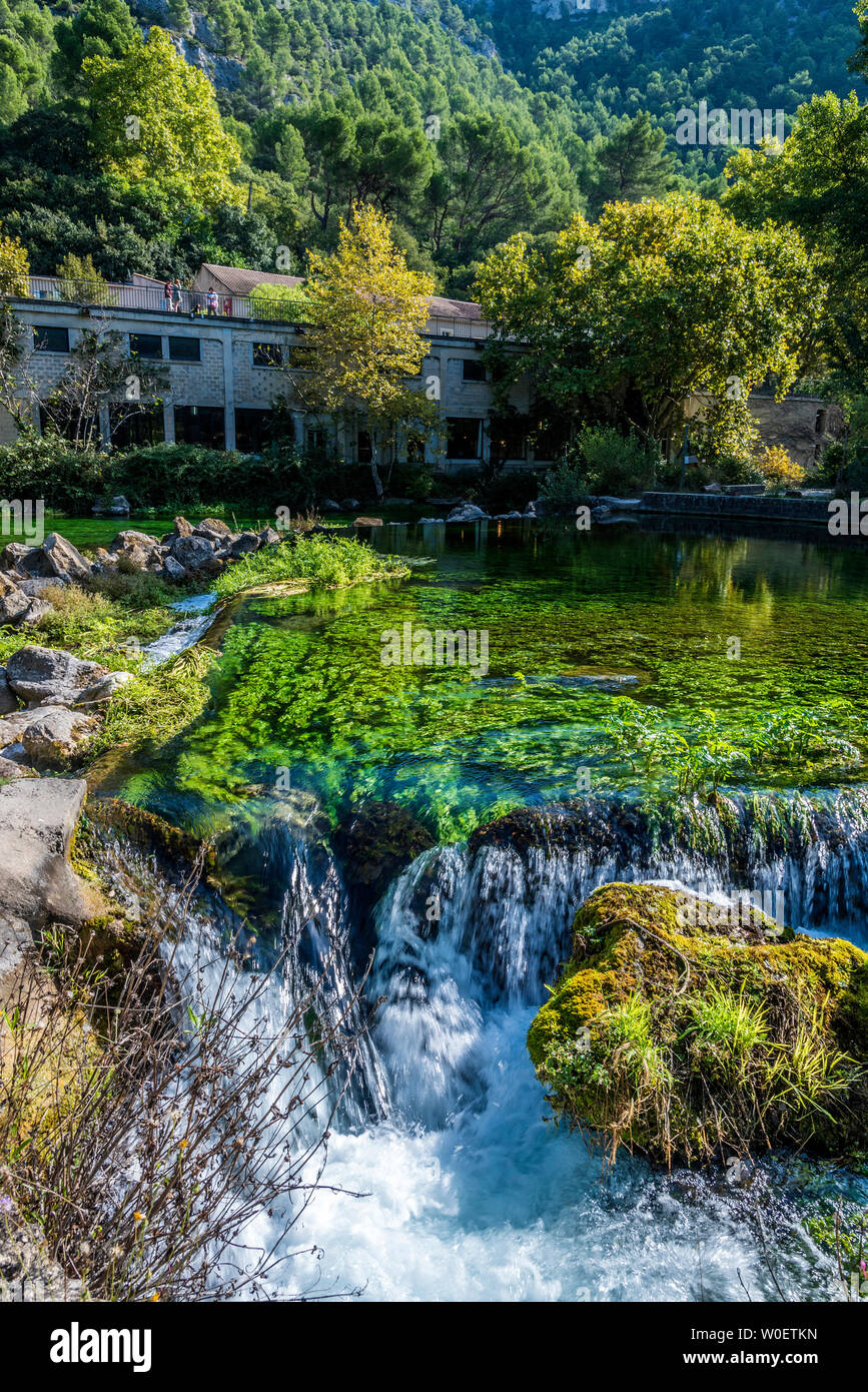 France, Provence, Vaucluse, pays des Sorgues, Fontaine de Vaucluse, the ...