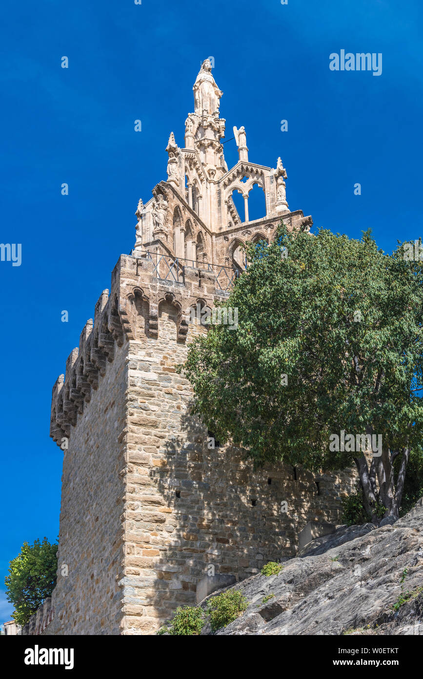 France, Auvergne Rhône Alpes region, Nyons, The Bon Secours chapel and ...
