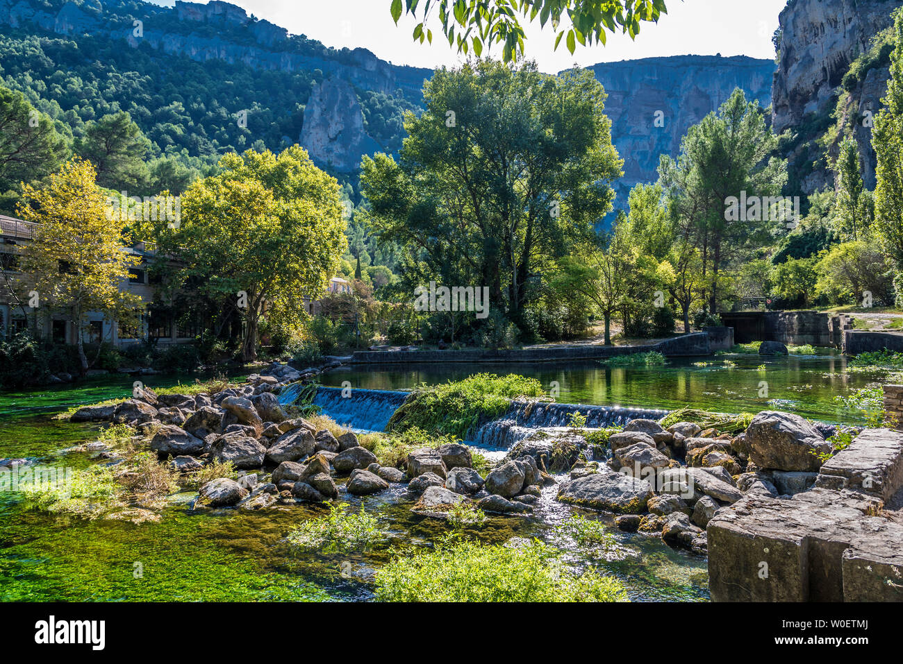 France, Provence, Vaucluse, pays des Sorgues, Fontaine de Vaucluse, The ...