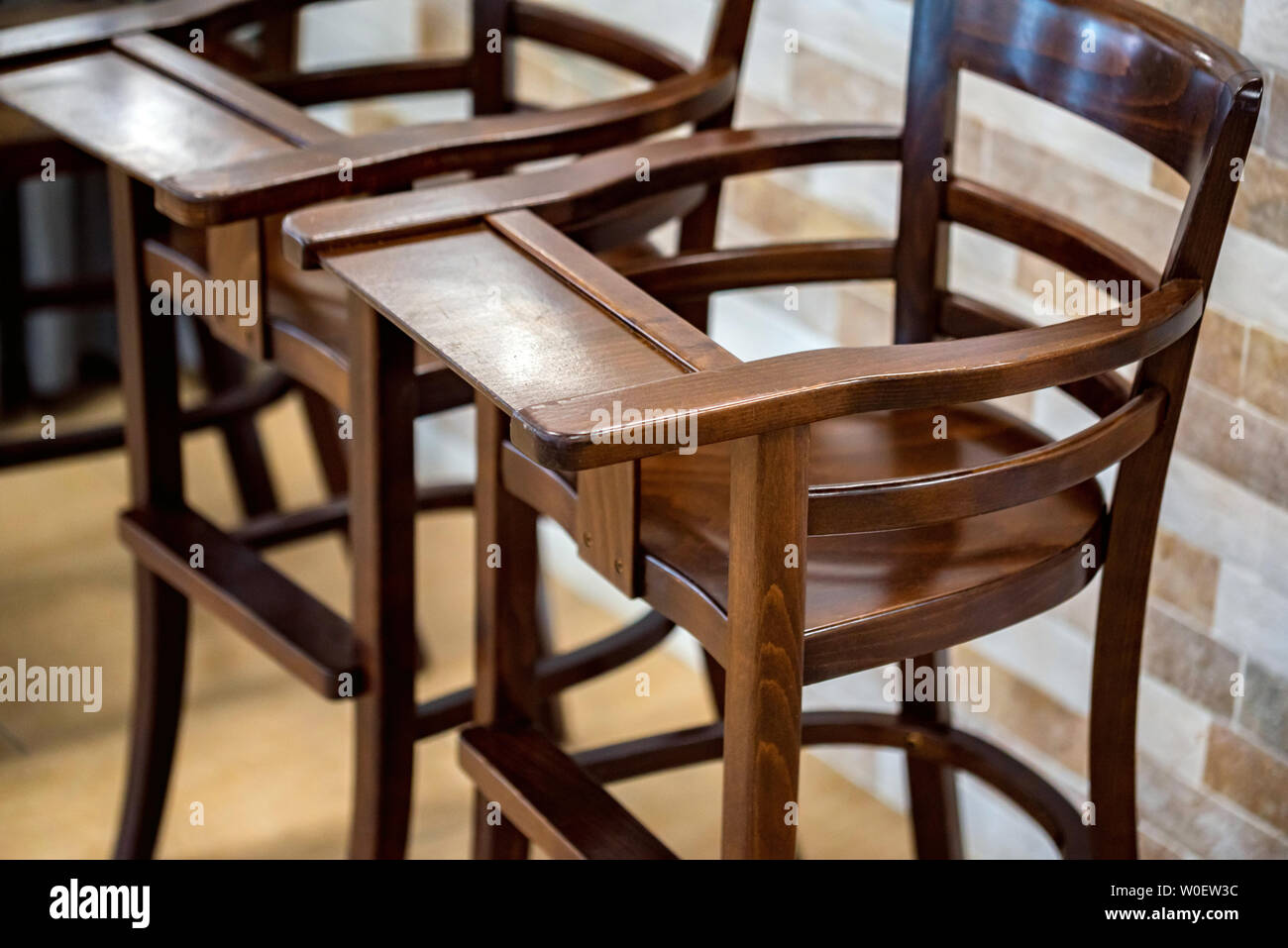 Baby high chair empty hi-res stock photography and images - Alamy