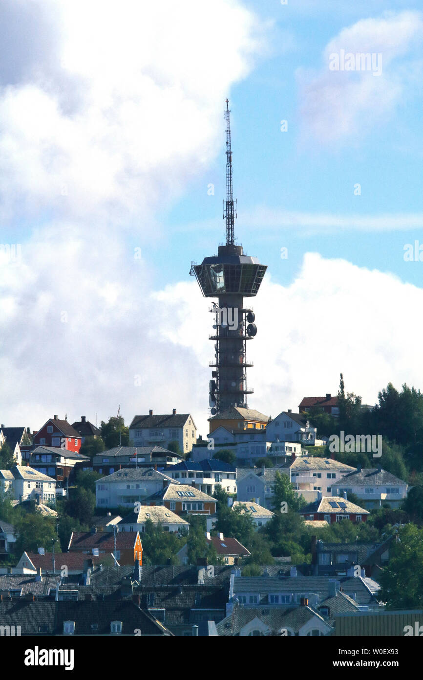 Europe,Norway, Trondheim. TV tower Tyholt Stock Photo - Alamy