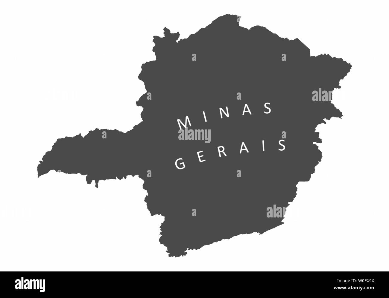 Map of minas gerais hi-res stock photography and images - Alamy