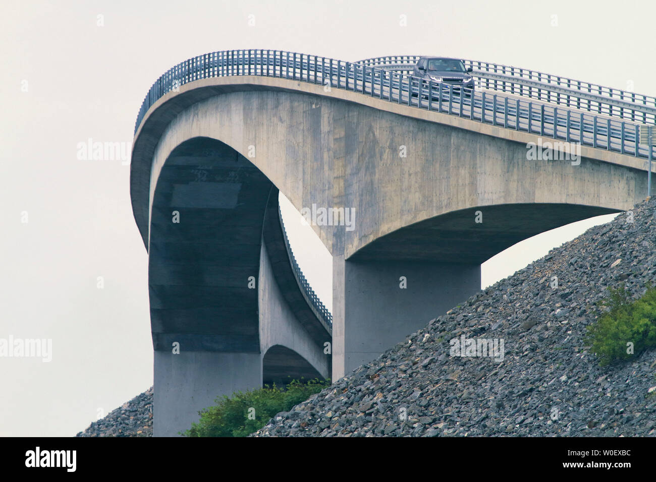 Europe, Norway, Atlantic Ocean Road. Storseisundet Bridge Stock Photo ...