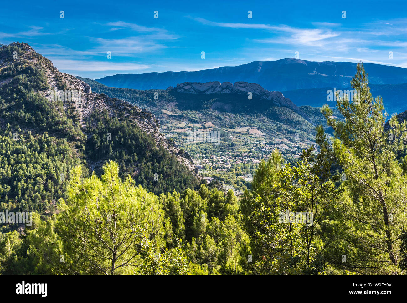 France, Drôme, The Provençal Baronnies Regional Natural Park, landscape ...