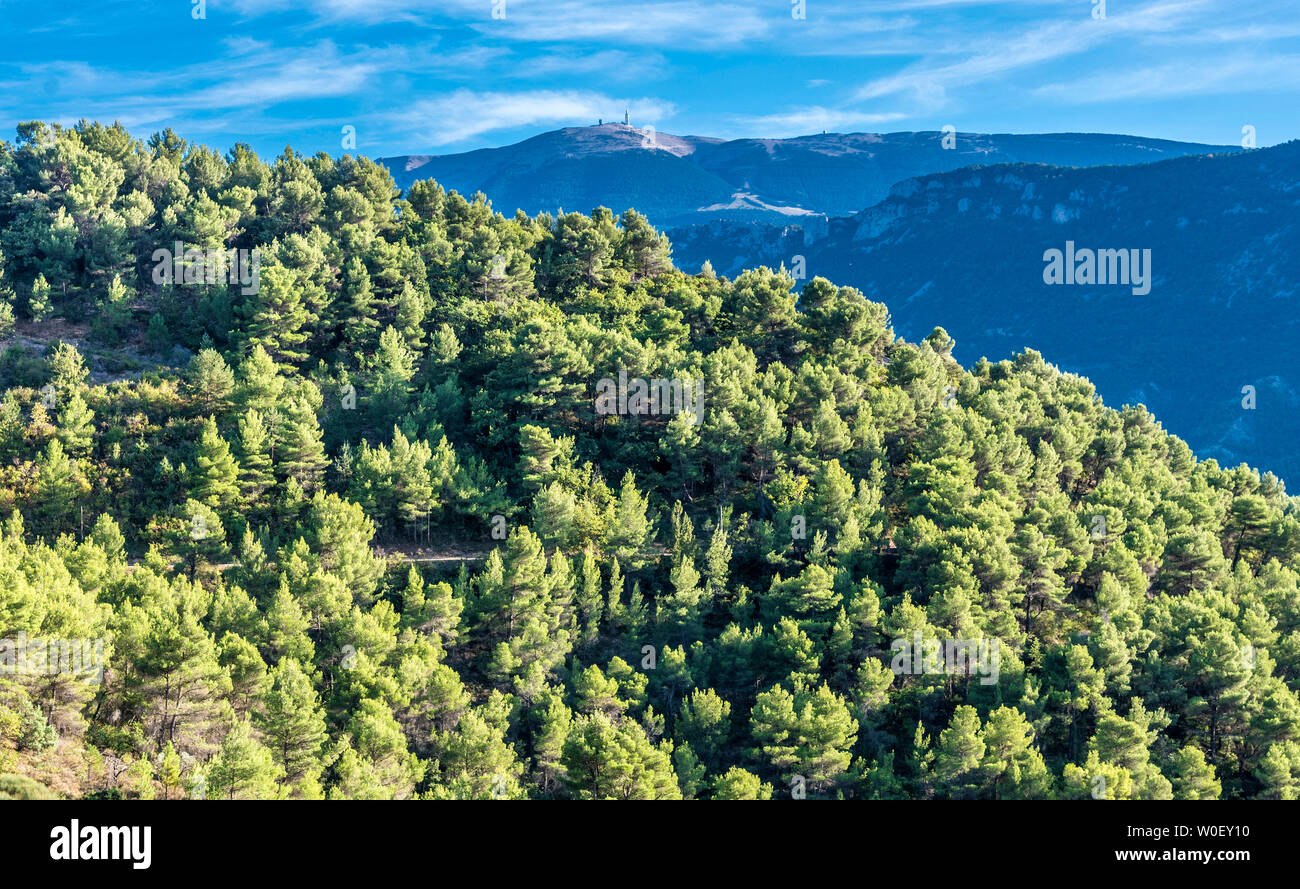 France, Drôme, The Provençal Baronnies Regional Natural Park, landscape ...